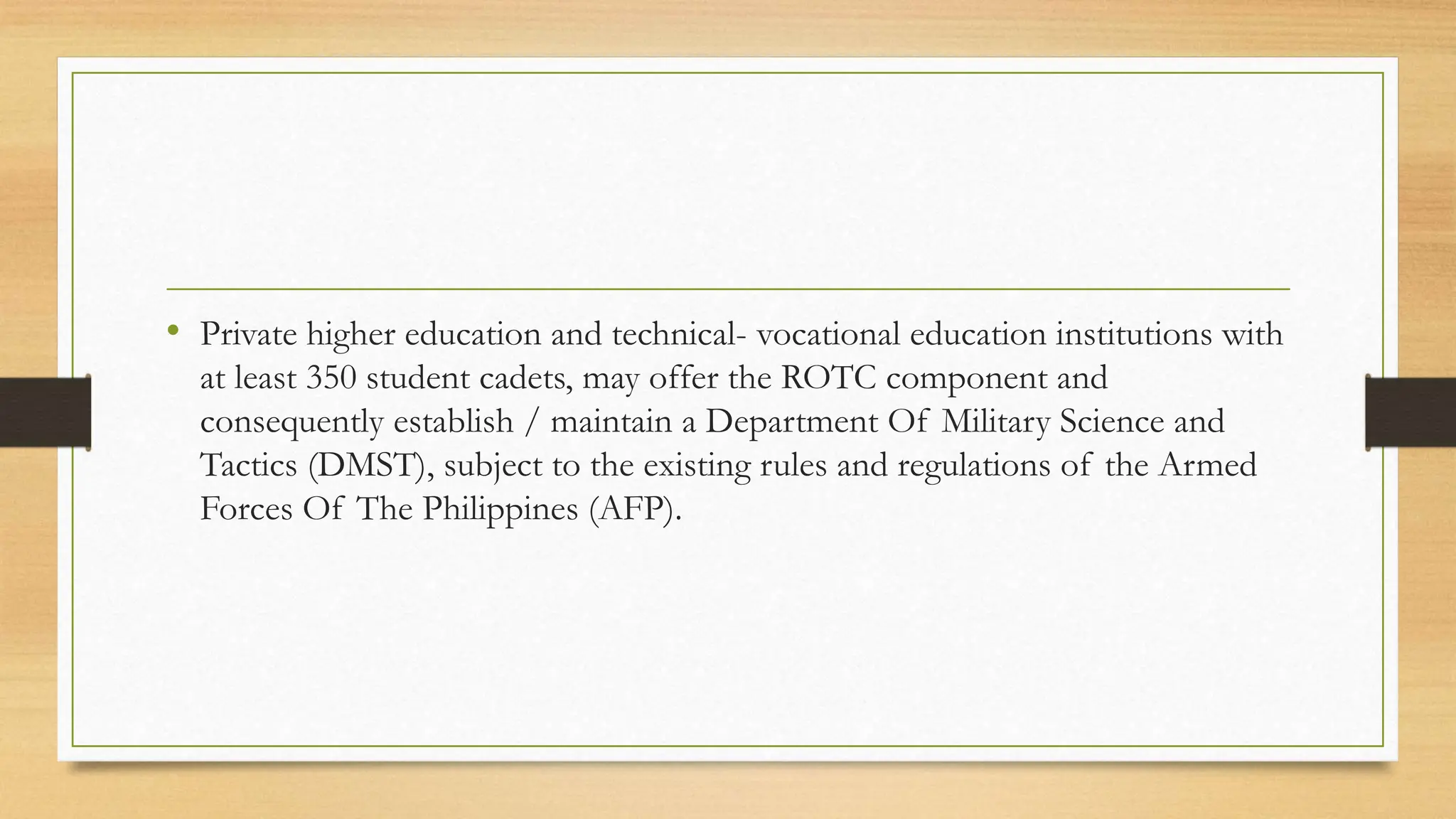 National Service Training Program- NSTP. | PPTX | Education