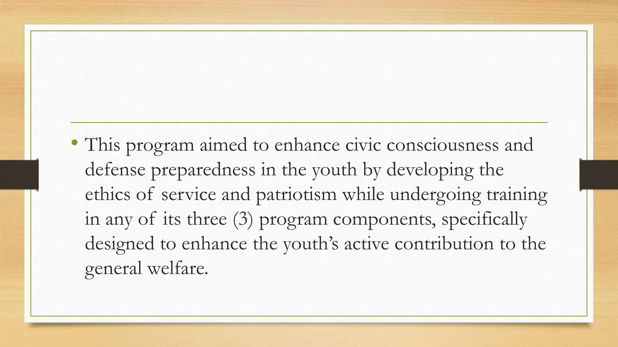 National Service Training Program- NSTP. | PPTX