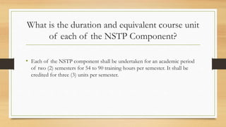 National Service Training Program- NSTP. | PPTX