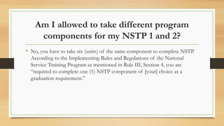 National Service Training Program- NSTP. | PPTX