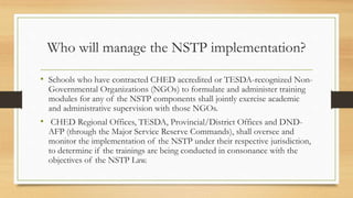 National Service Training Program- NSTP. | PPTX