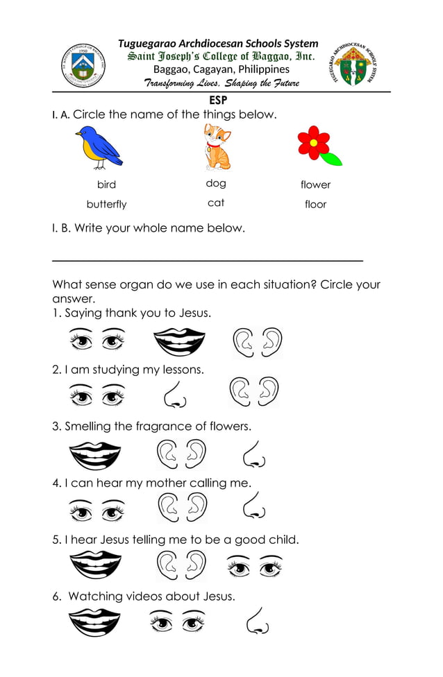 Grade 1 First Monthly Test All subjects. docx | DOCX