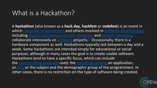 1st OPENi Hackathon | PPT