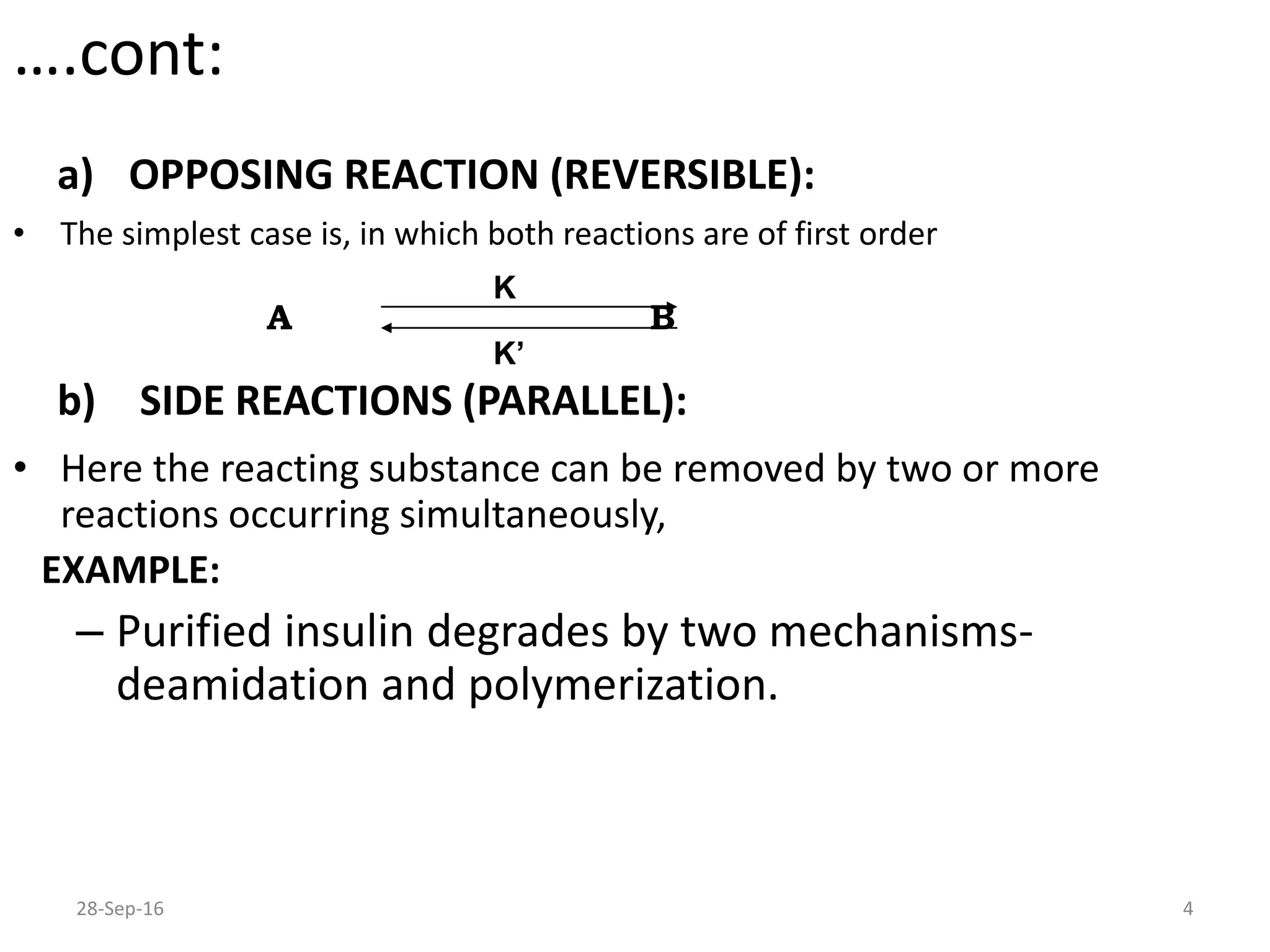 First order complex reaction | PPTX