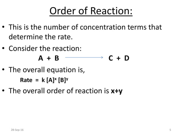 1st order complex reaction | PPT