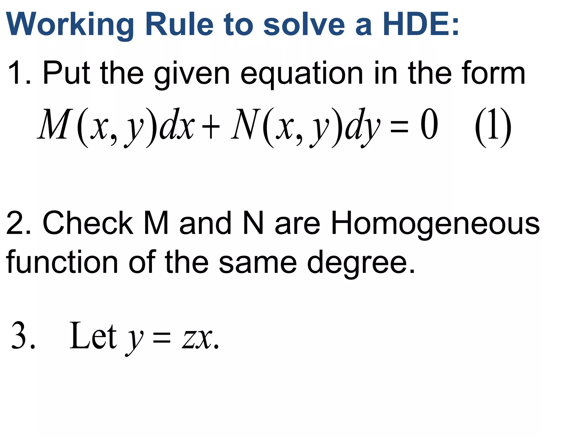 1st order differential equations | PPT
