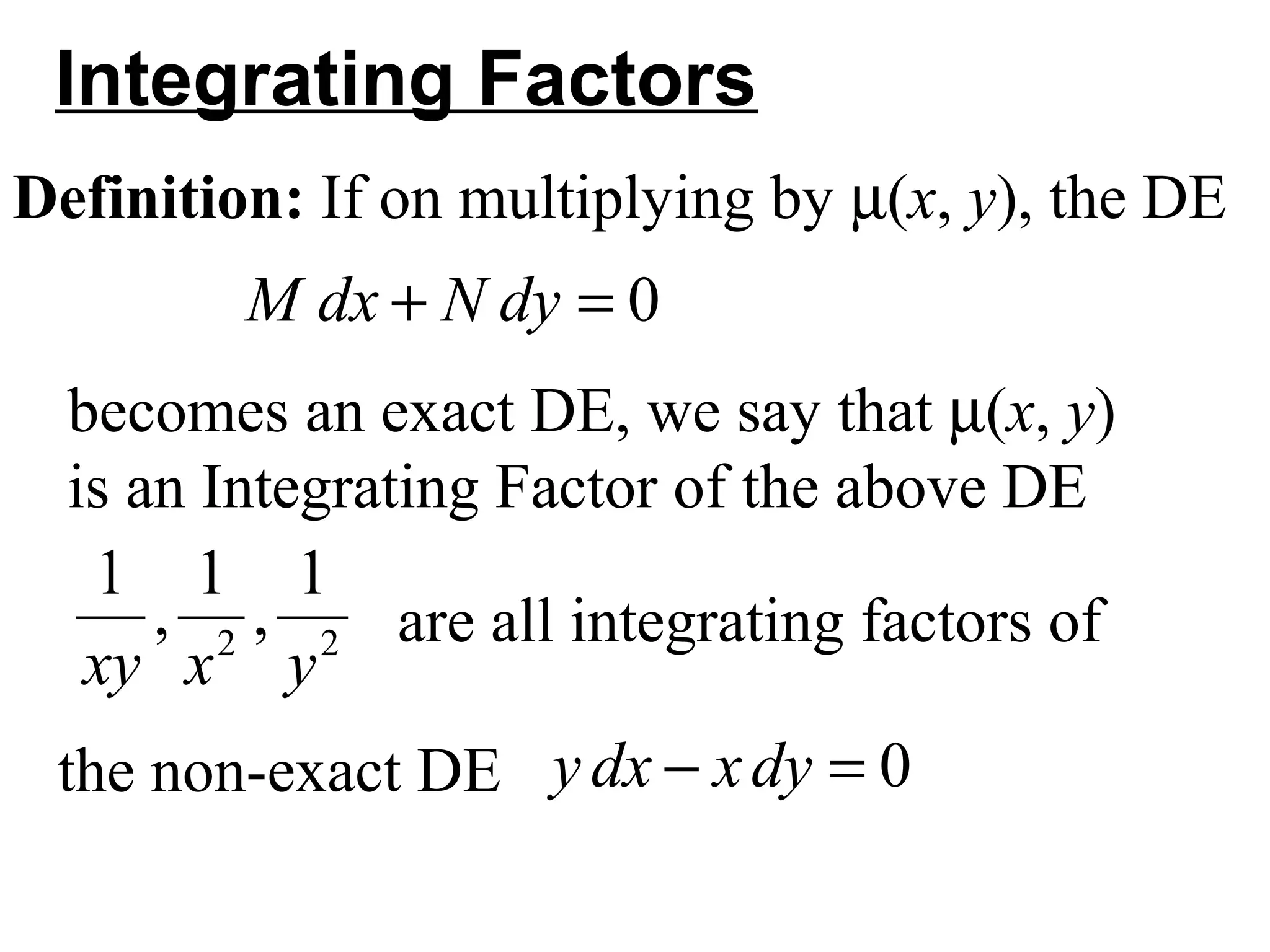 1st order differential equations | PPT