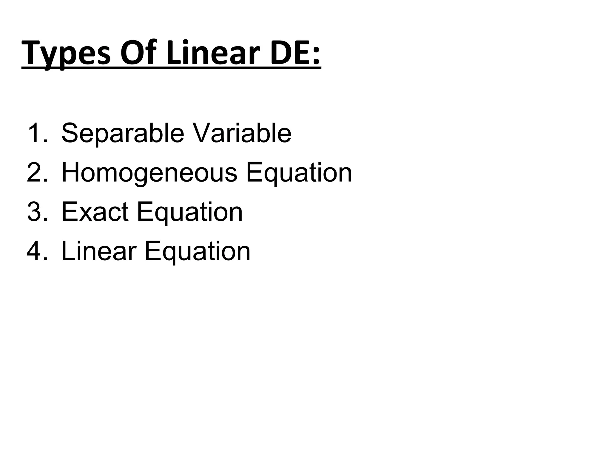 1st order differential equations | PPT