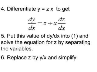 1st order differential equations | PPT