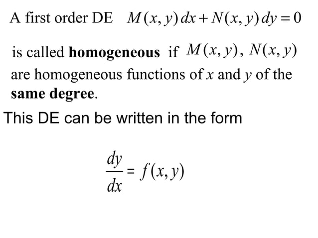 1st order differential equations | PPT