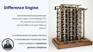 Storia del calcolo automatico - Lezione uno | PPTX