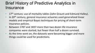 Predictive Analytics and Modeling in Life Insurance | PPTX