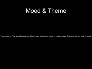 1st period %22 most dangerous game%22 analysis pp | PPTX