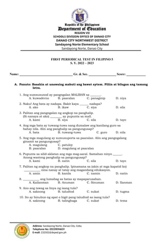 First Periodical Test in Filipino 5.docx