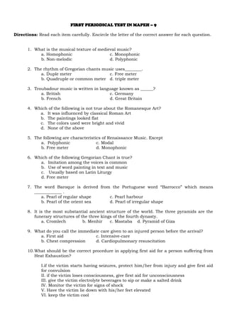 1st Periodical Test in MAPEH-9(2024).docx
