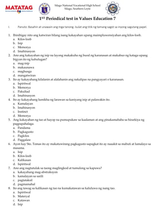 1st periodical test in Values Education 7 MATATAG.pdf