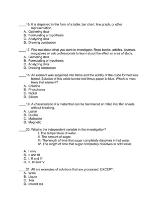 1st Periodic Test - Science 7.docx