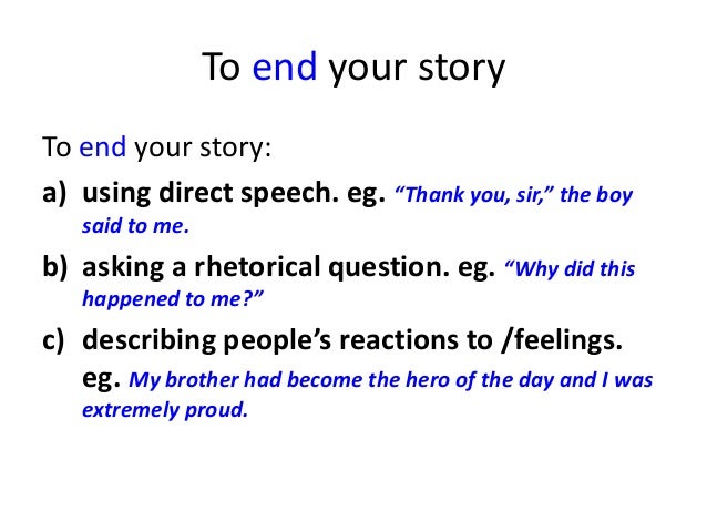 1st Person Narrative