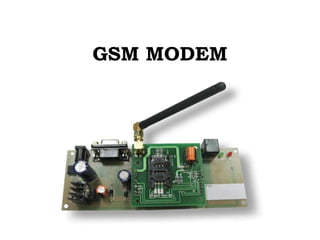 multiple input control by sms using GSM technology | PPTX