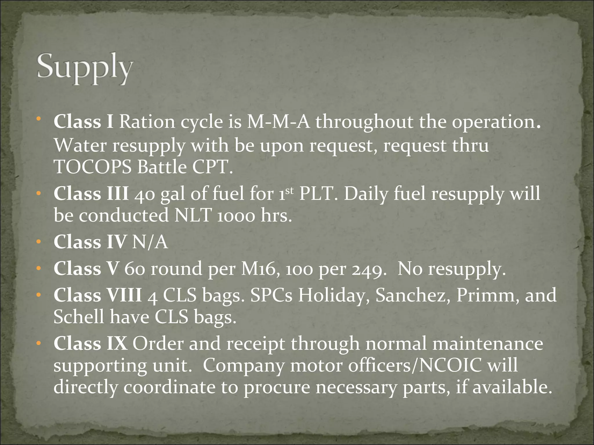 BOLC FTX OPORD Brief | PPT