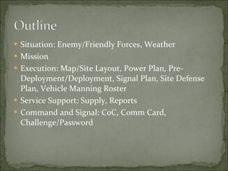 BOLC FTX OPORD Brief | PPT