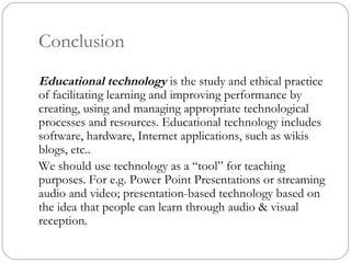 History of Educational Technology | PPT
