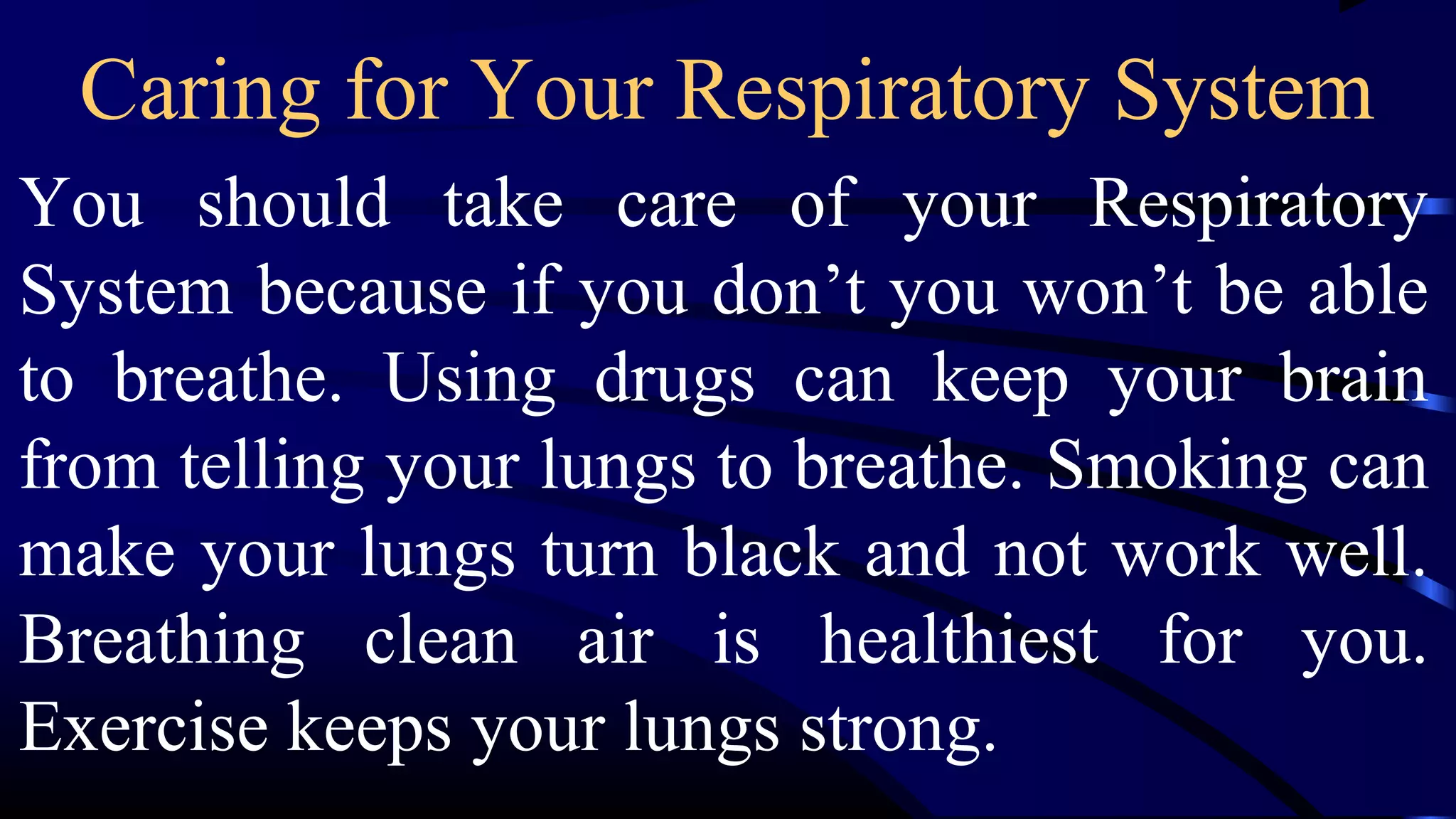 1st science 17 good health habits to keep the respiratory system ...
