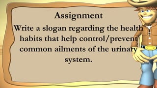 1st science 23 health habits urinary system | PPTX | Medical Health