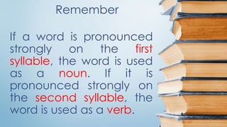 1st qtr 3 stress on the correct syllable | PPTX