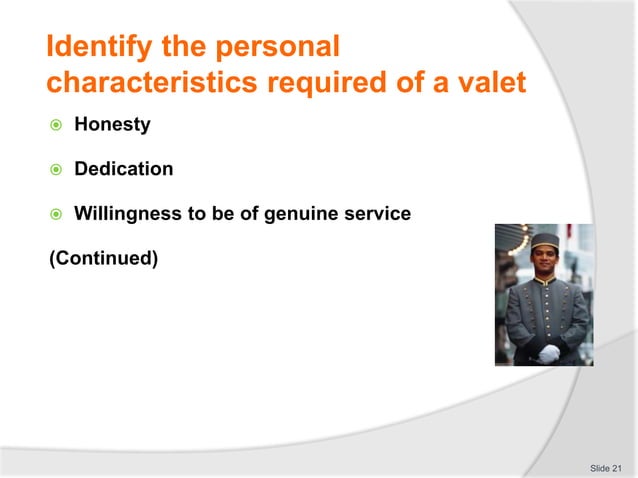 1st PPT_Provide_valet_services_300812.pptx | Personal Care | Style ...