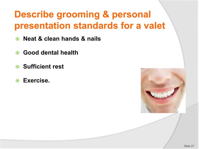 1st PPT_Provide_valet_services_300812.pptx | Personal Care | Style ...