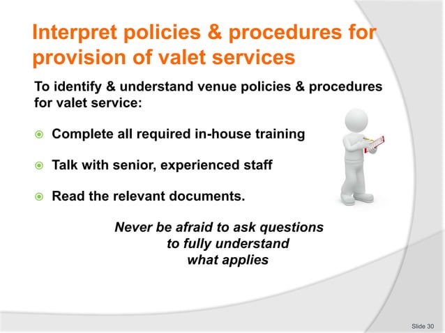 1st PPT_Provide_valet_services_300812.pptx | Personal Care | Style ...