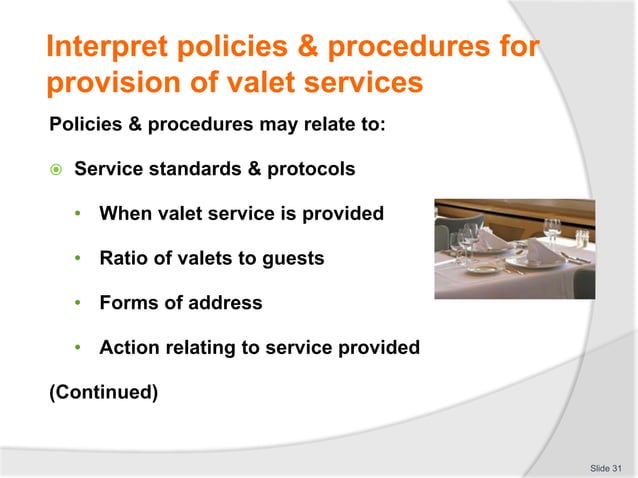 1st PPT_Provide_valet_services_300812.pptx | Personal Care | Style ...