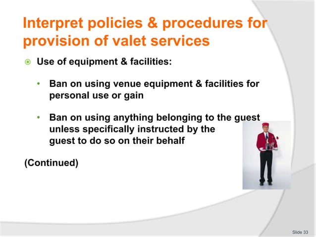 1st PPT_Provide_valet_services_300812.pptx | Personal Care | Style ...