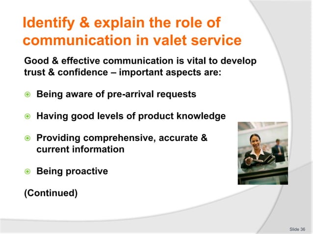 1st PPT_Provide_valet_services_300812.pptx | Personal Care | Style ...