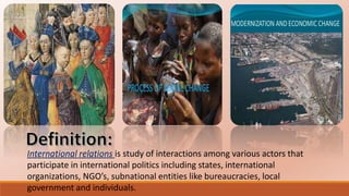 history of international relations presentation | PPTX