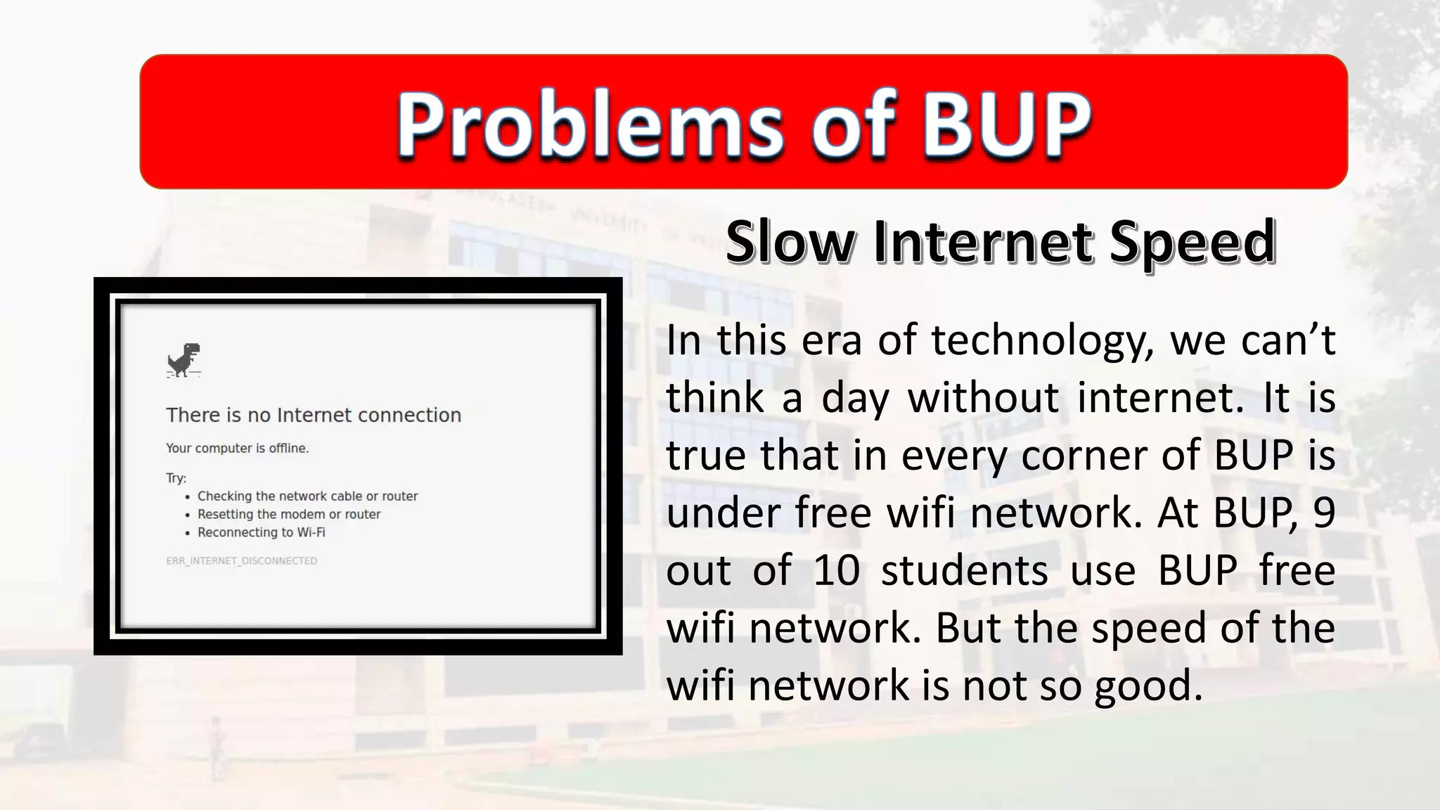 Facilities, Problems & Future of Bangladesh University of Professionals ...