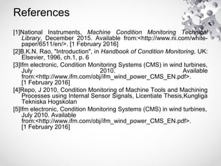 Condition Monitoring Machines | PPT | Technology & Computing