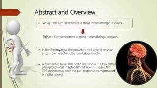 The role of the central nervous system in the generation and ...