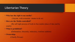 1 st presentation# normative theories of mass communication | PPTX