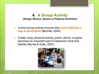 Circle Time For Students with Special Needs | PPTX