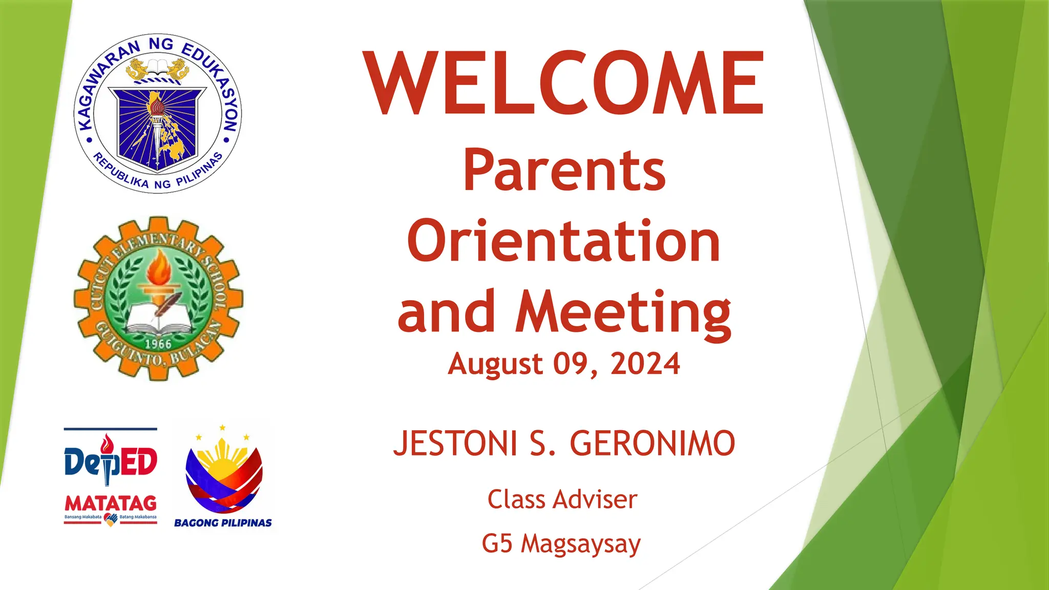 1ST Parent teacher association Meeting.pptx