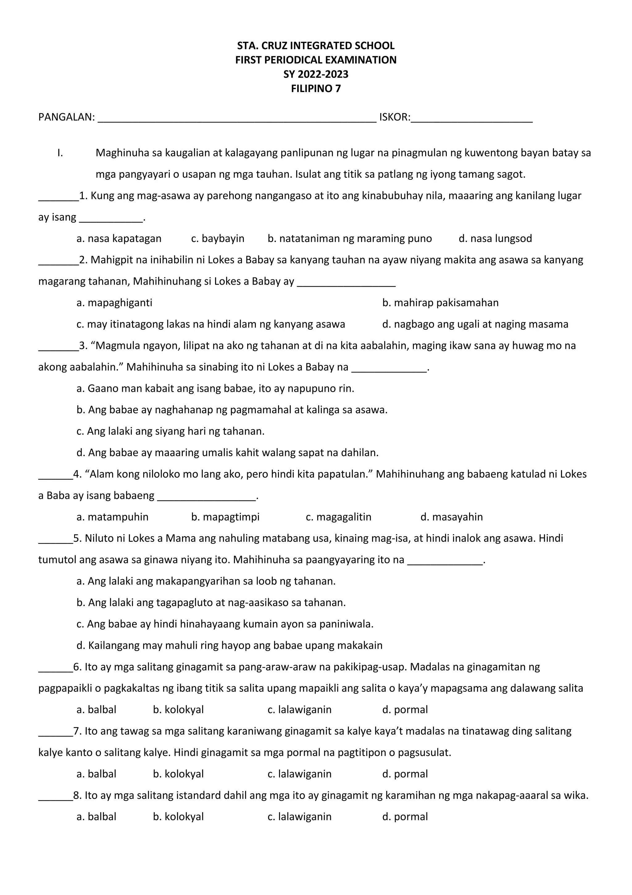 1ST PT FILIPINO.docx