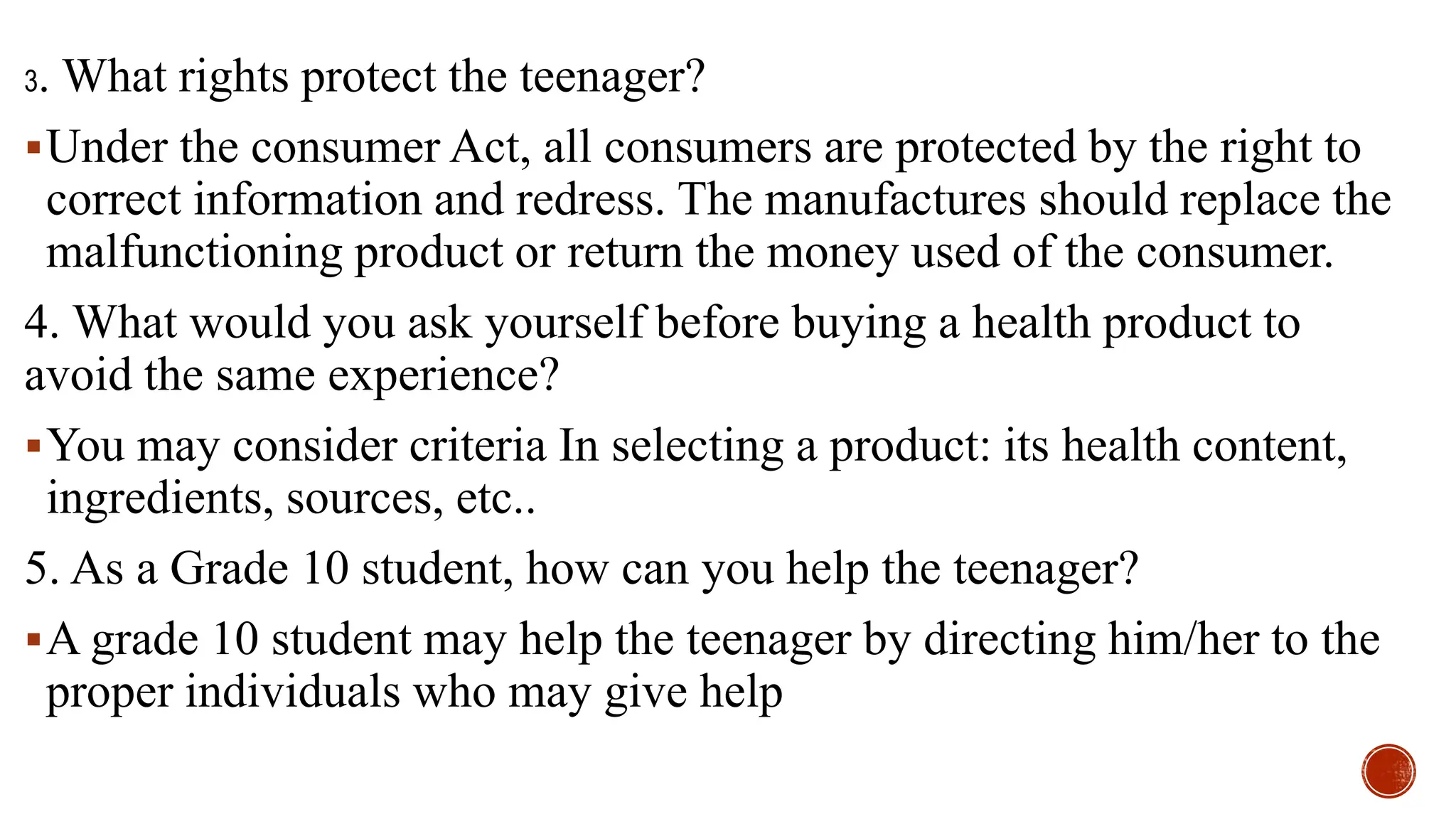 1st Q. L1- Health.pptx Consumer Health -Components of consumer health ...