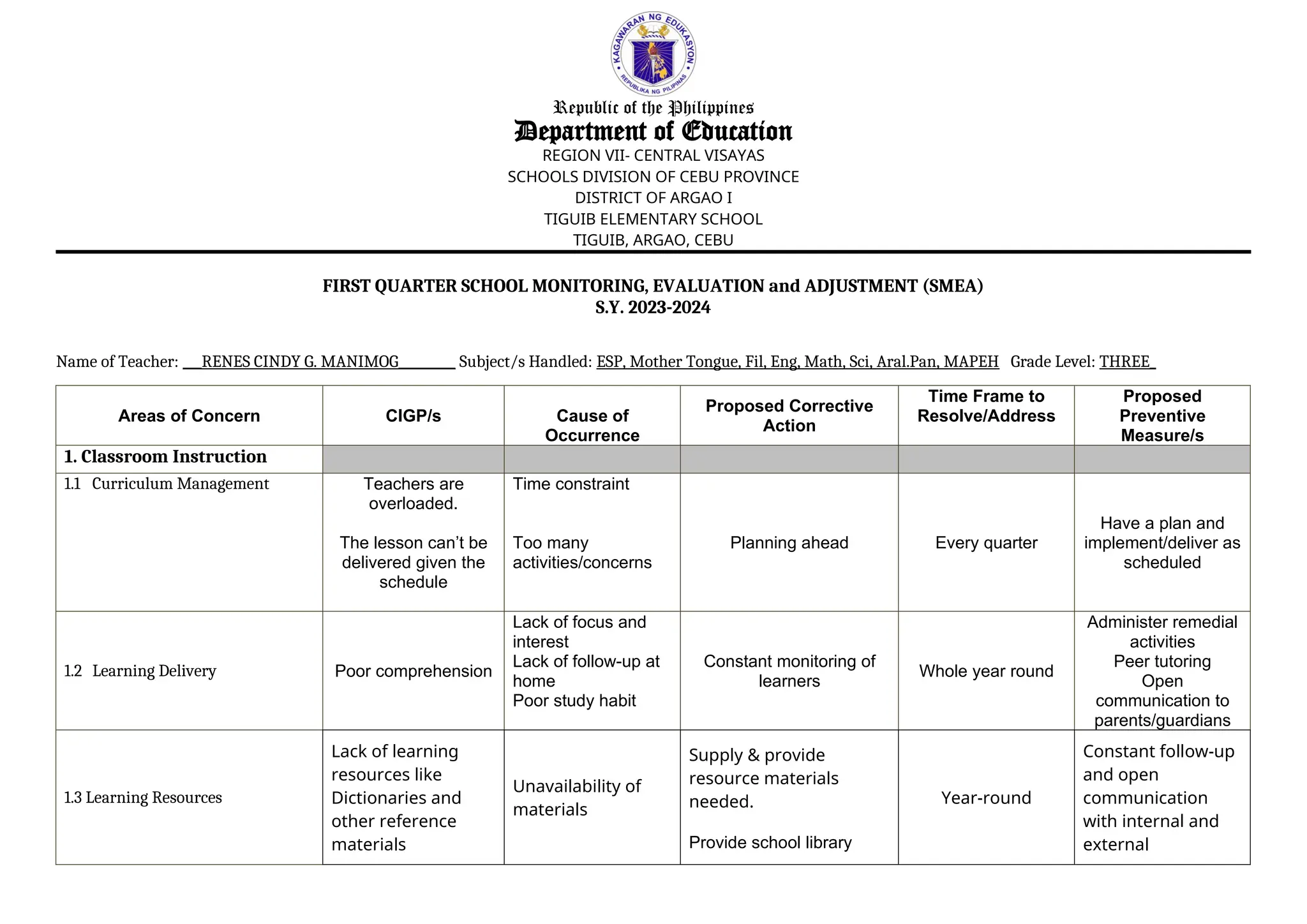 1stQuarter-Unified-Template_SMEA-copy.docx | Educational Assessment ...