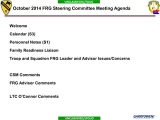 1st quartar FRG Calendar October2014 | PPT