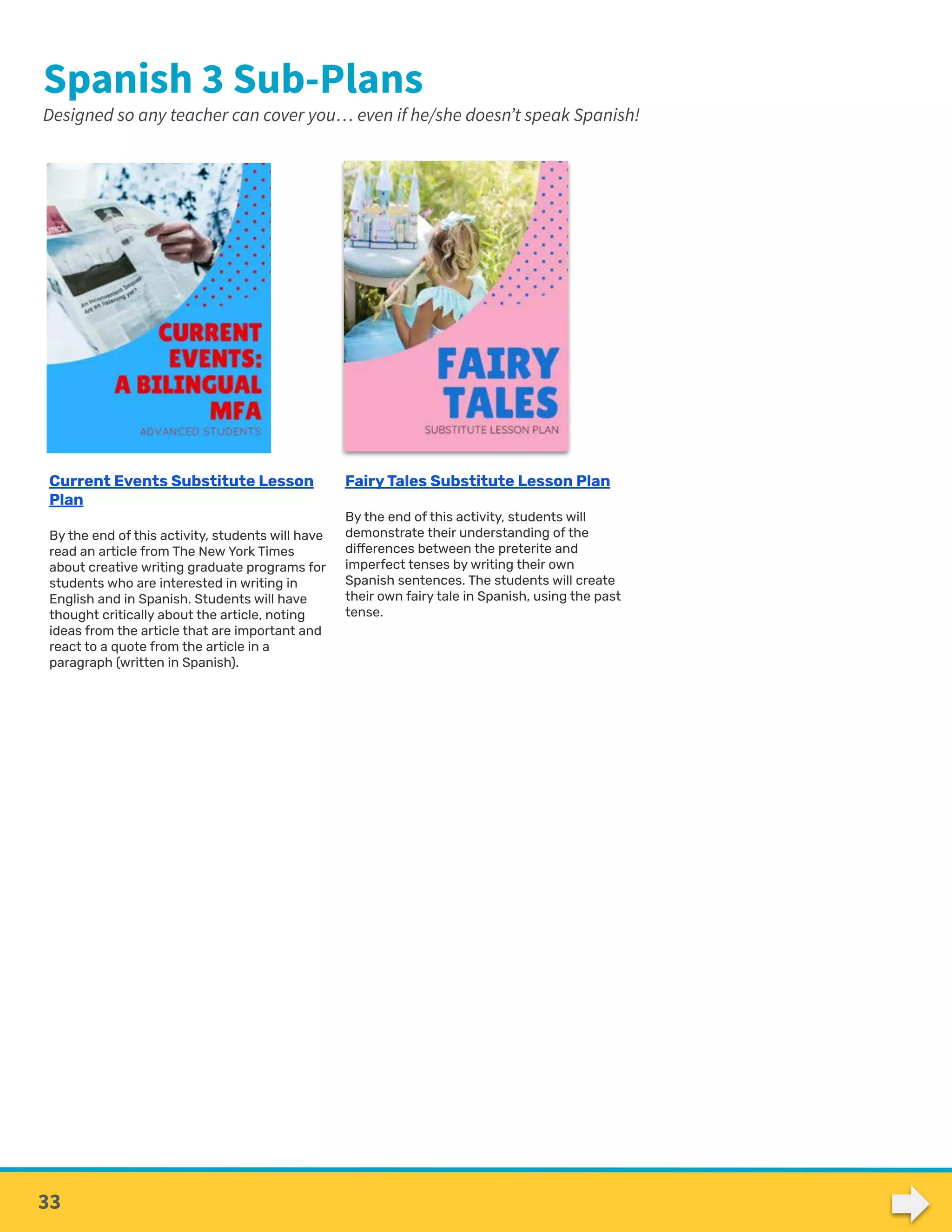 1st Quarter Quarter Spanish Lesson Plans for High School: Class Guide ...