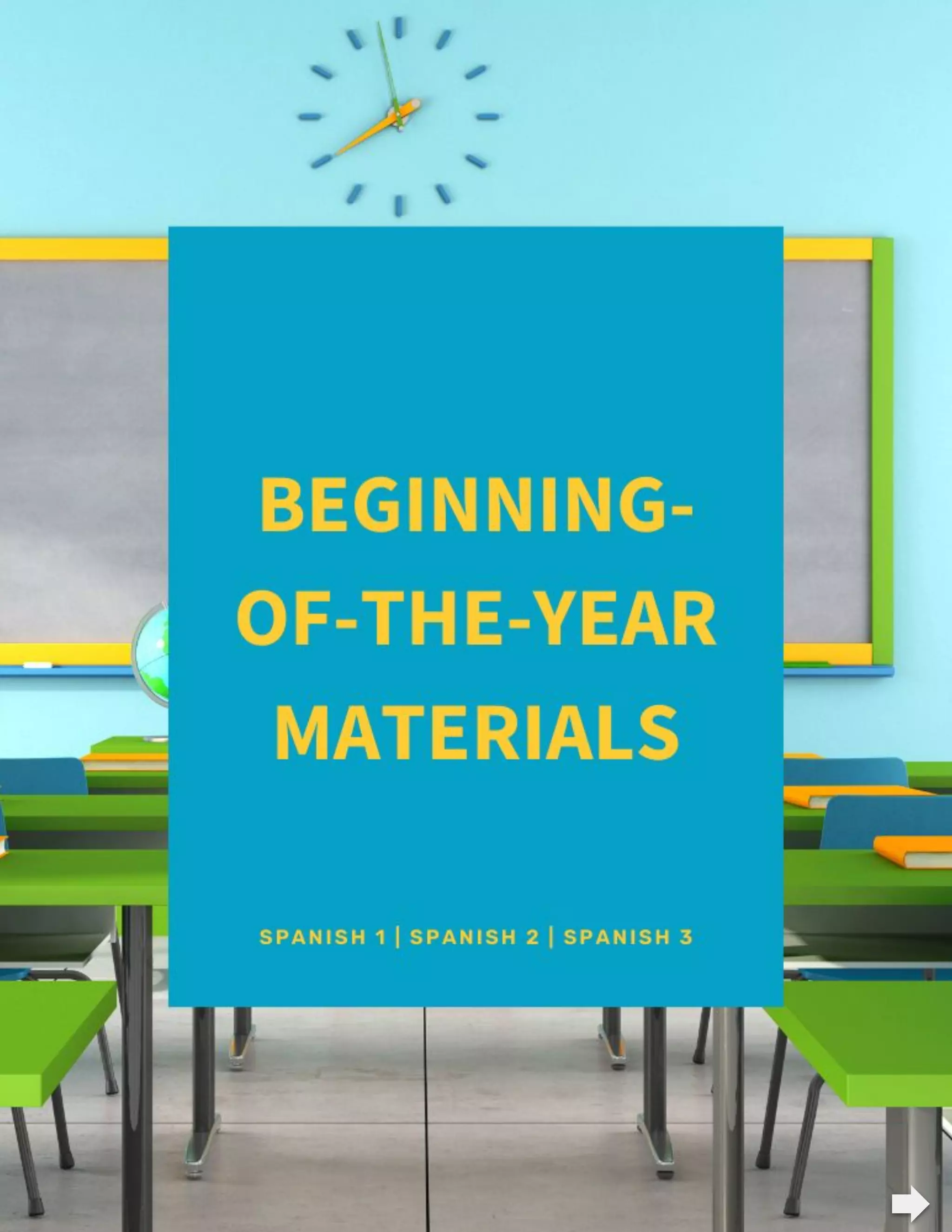 1st Quarter Quarter Spanish Lesson Plans for High School: Class Guide ...