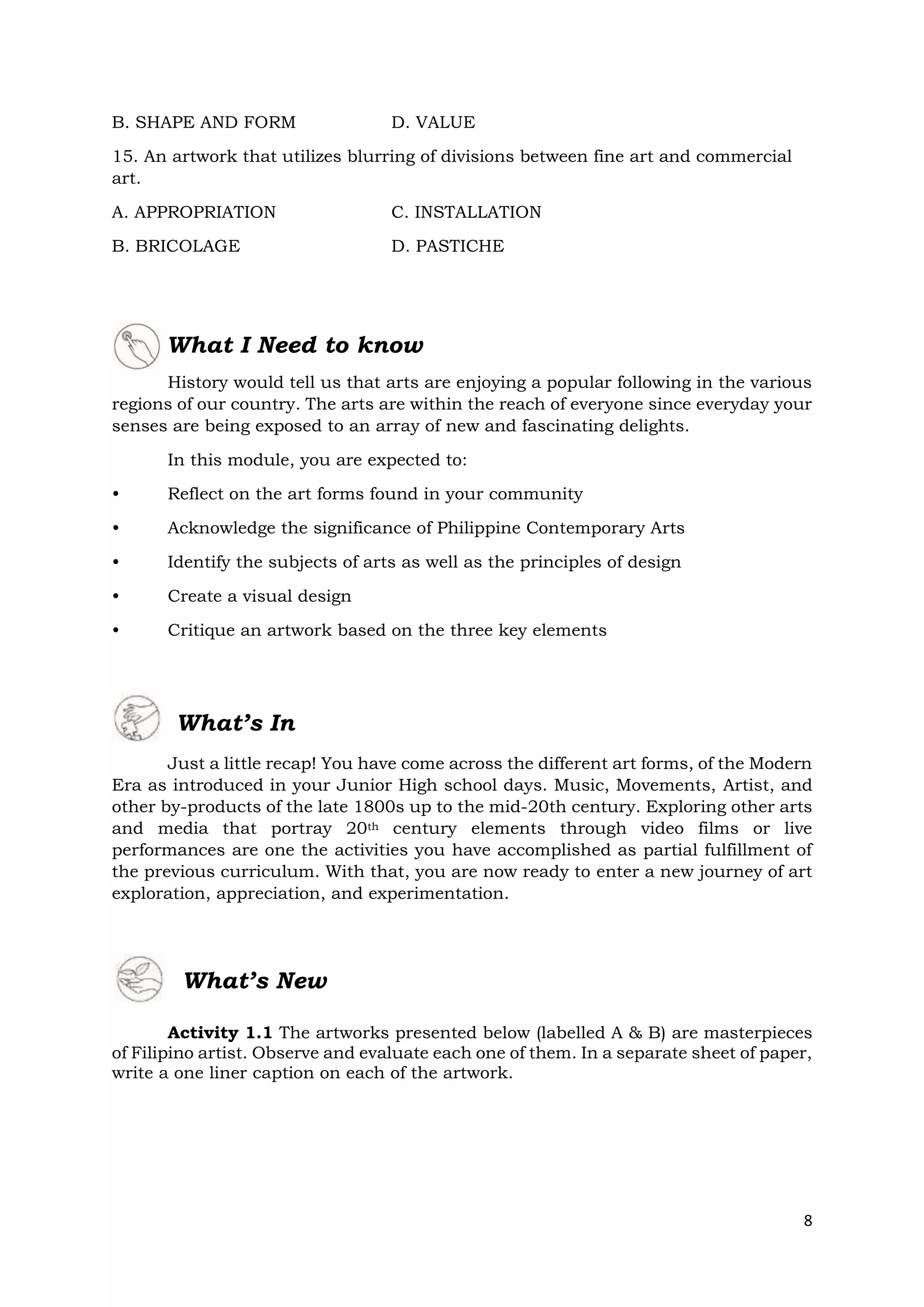 1st Quarter MODULE 1 on CONTEMPORARY PHILIPPINE ARTS from the REGIONS (1st Quarter).pdf