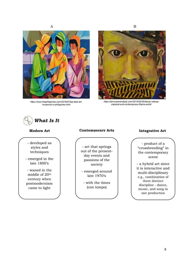 1st Quarter MODULE 1 on CONTEMPORARY PHILIPPINE ARTS from the REGIONS ...